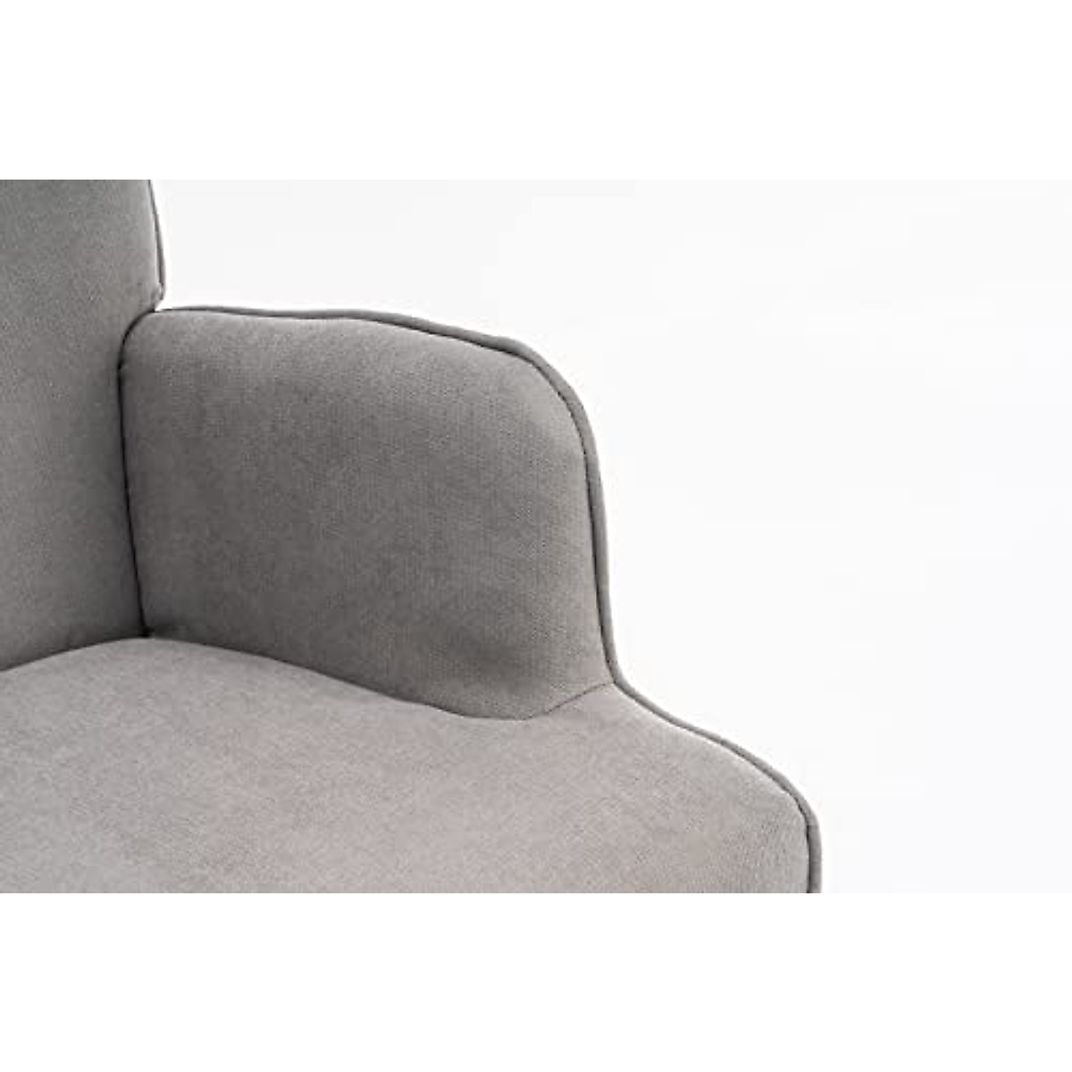 Devion Furniture Shaman Rocking Chair, Wood,Gray 26D x 31W x 37H in