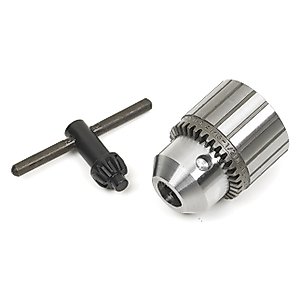 Jacobs Chuck 31052D Professional Duty Chuck, 1/2-20 Mount, 0.5" Maximum Capacity, 1-23/32" Diameter x 3" Closed Length