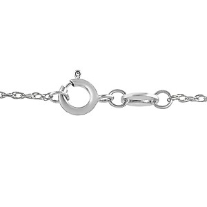 Amazon Essentials women Sterling Silver Diamond Heart Pendant Necklace (1/10 cttw), 18" (previously Amazon Collection)