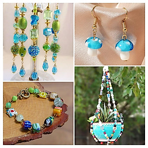 Craftdady 200 pcs Mixed Shapes & Colors Lampwork Glass Beads Loose Beads Fit Most Major Charm Bracelets, 4-20x4-20mm, Hole: 1-2.5mm