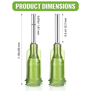 150 Pieces Industrial Blunt Tip 14G 1/2 Inch with Luer Connector Dispensing Needles Adhesive Glue Dispensing Blunt Tip