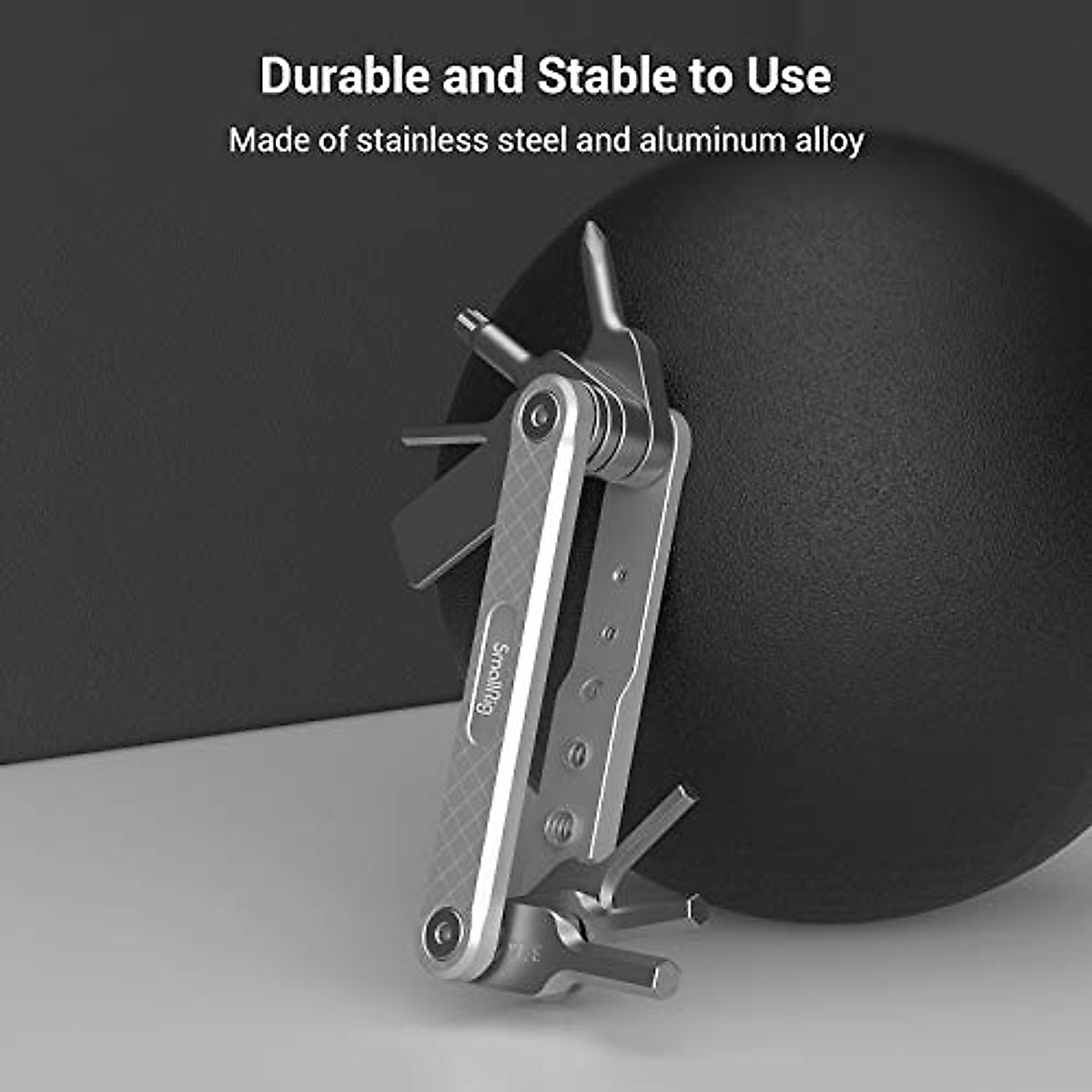SmallRig Folding Tool Set with Screwdrivers and Wrenches, Pocket-sized Folding Multitool with 7 Functional Tools for Video Photographers AAK2213C