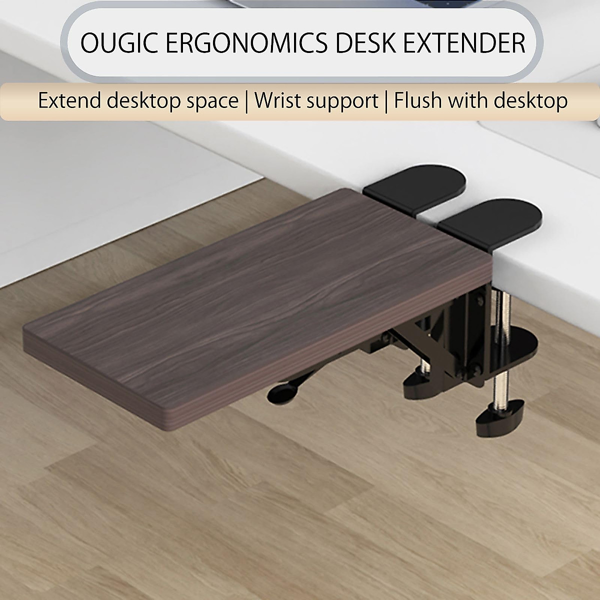 OUGIC Computer Armrest Computer Desk Computer Desk Adjustable Armrest Support Ergonomic Rotating Armrest Support for Table Desk Chair Desk