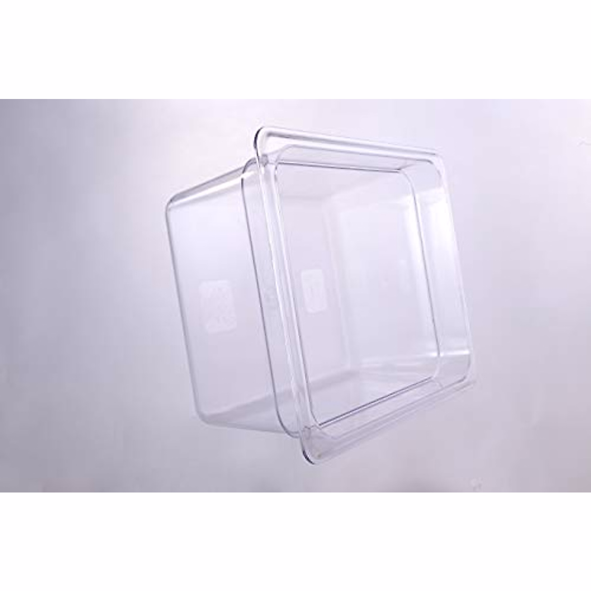 Hakka 1/2 Size Polycarbonate Food Pans,4"Deep,Clear - Pack of 6
