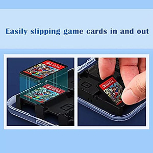UDEE Game Storage Case for 12 Nintendo Switch Games, Game Cards or TF Card,Switch Accessories,Portable Switch Game Memory Card Storage