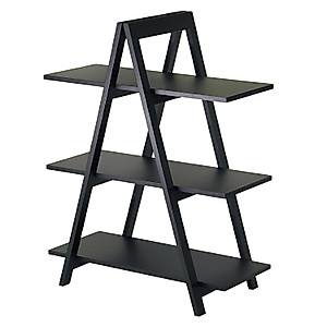 Winsome Wood Aaron Shelving, Black