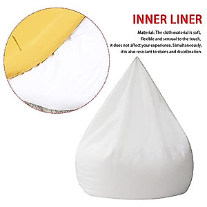 Meitaoyigou Bean Bag Liner Inner, Zipper Bag Liner Bag Lazy Bean Bag Sofas Inner Lining, Easy to Organize and Clean (No Filling) (Color : 100x120cm)