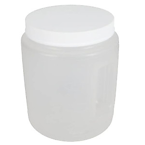 Generic DADE 2 Sets Large Plastic Food Storage Container 2Qt() Twist-On Lids, Transparent white