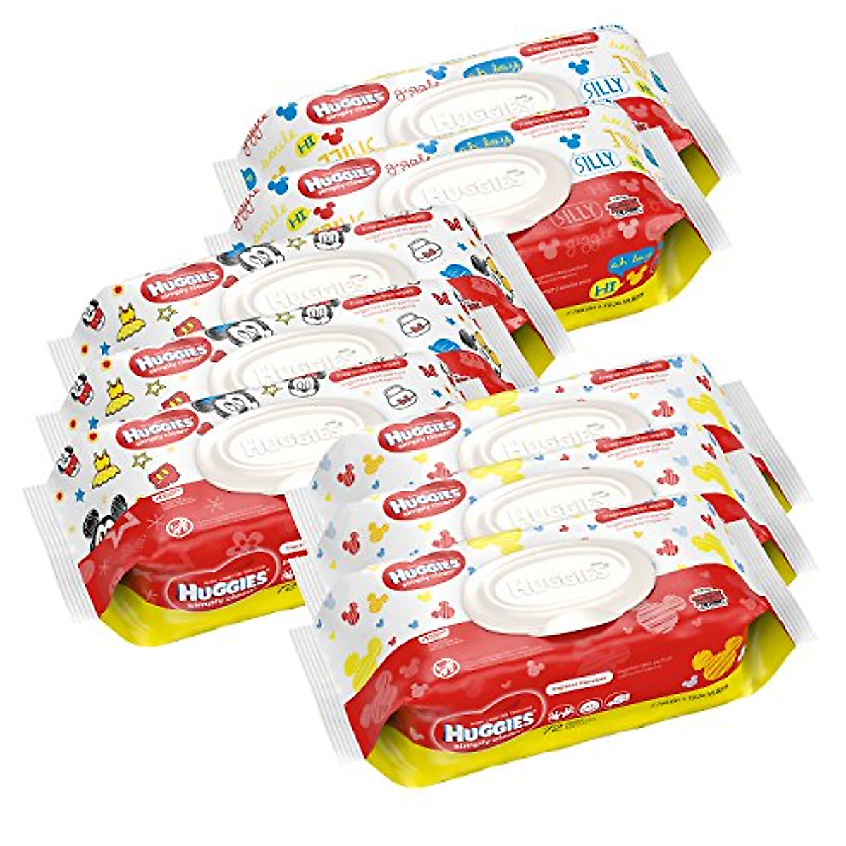 HUGGIES Simply Clean Baby Wipes, Unscented, Soft Pack ,72 Count (Pack of 8) (Packaging May Vary)