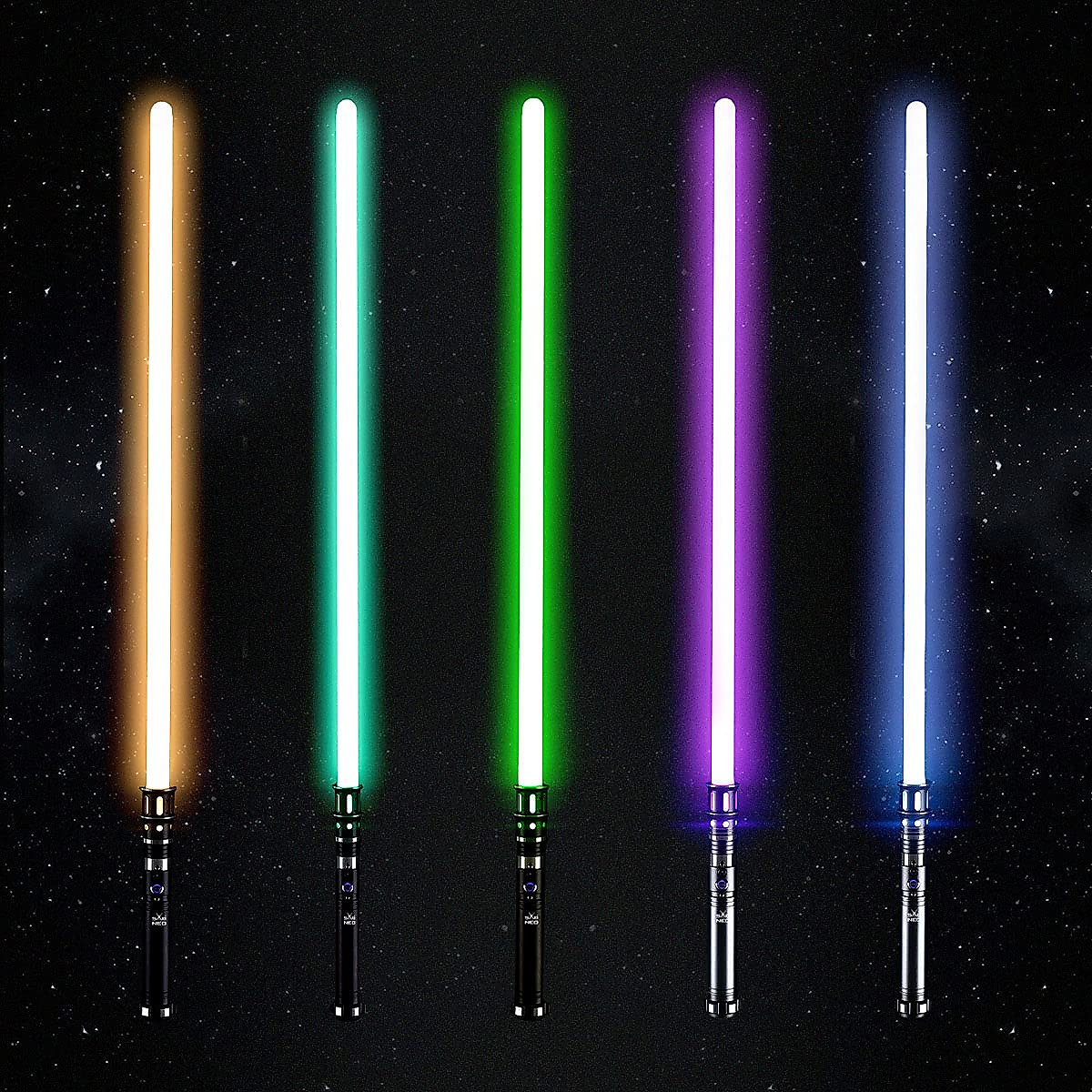 Light Saber V7 Changeable Colors - Smooth Swing and Sound Dueling Light Sabers RGB - 10 Sound Effects