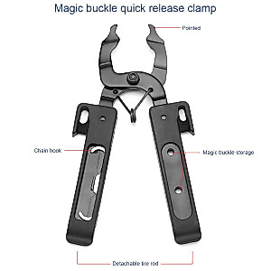 AutoRocking Bike Tire Patch Repair Kit, Glueless Bicycle Inner Tube Puncture Patching, with Bicycle Chain Master Link Combo Pliers