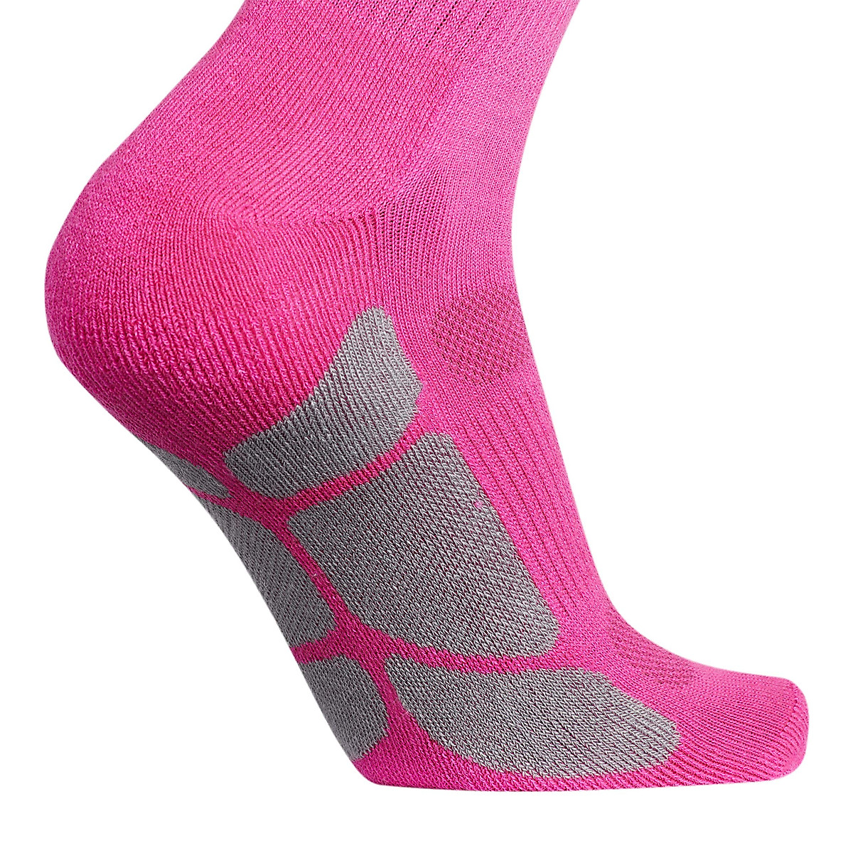 adidas Utility All Sport Over The Calf (OTC) Socks (1-Pair), Team Shock Pink/Light Onix Grey/Black, Small