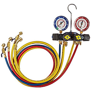 Yellow Jacket 49968 Charging Manifold,,Red/Blue