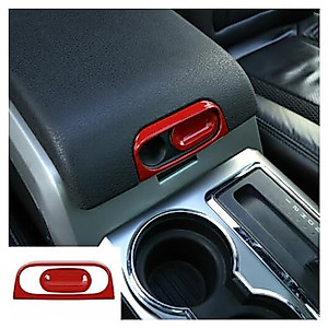 JIUYUN Central Armrest Box Handle Switch Cover Trim Frame Red HuaMao2019AB08b20203