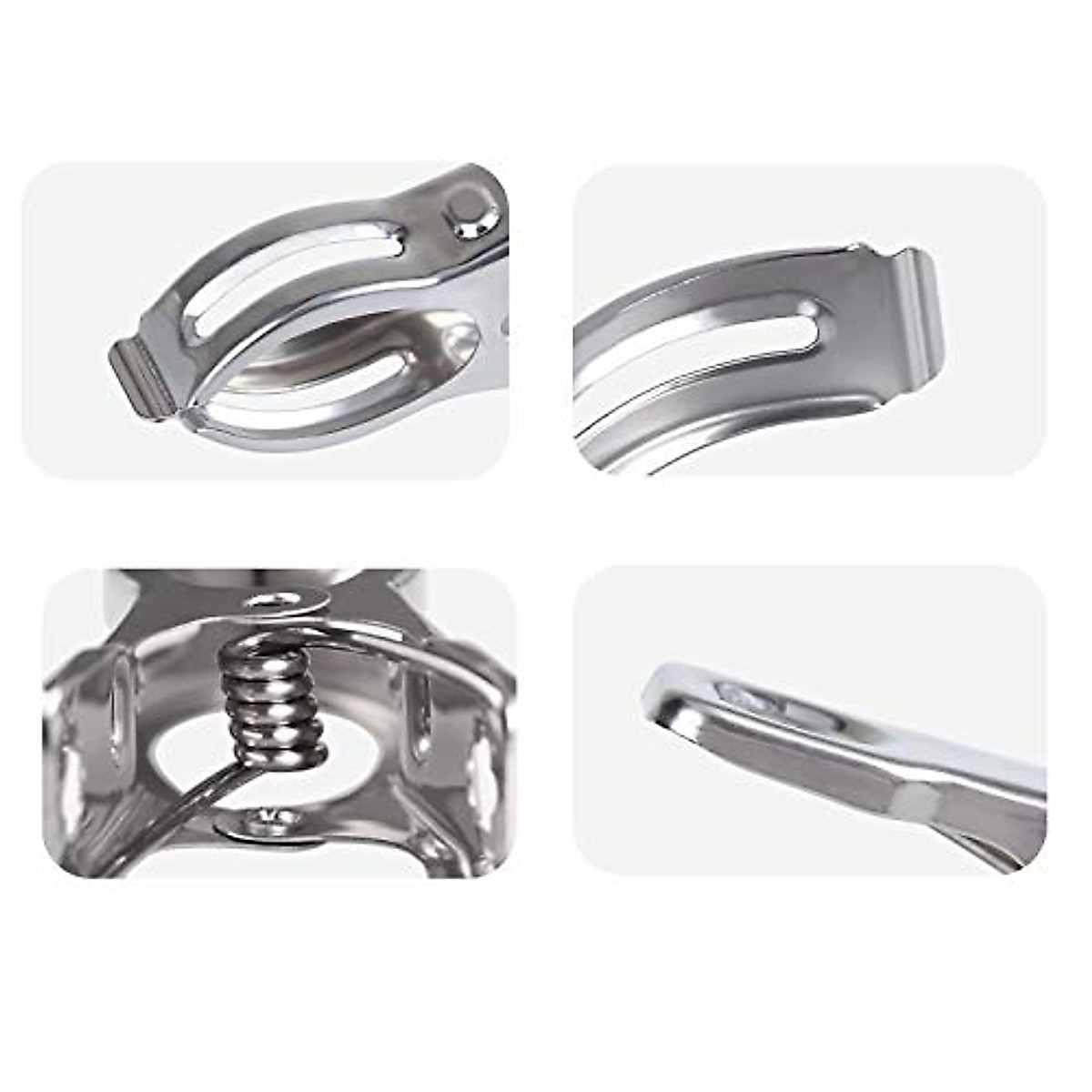 Pealeep Clothes pins, 60Pcs Metal Beach Chair Towel Clips,Heavy Duty Stainless Steel Clothespin, Beach Towel Clips Keep Your Towel from Blowing Away