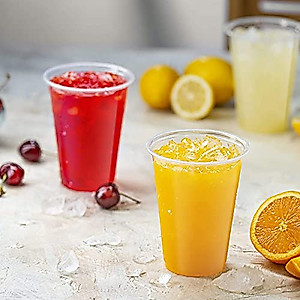 Comfy Package [Bulk Case of 6/240 Count] 12 oz. Clear Disposable Plastic Cups - Cold Party Drinking Cups