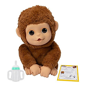 Little Live Pets My Baby Monkey - Adorable pet Monkey with Over 50 Sounds & Reactions. Expressive Moving Mouth. Mango Sucks his Thumb, Feeds from his Bottle, & Hangs from his Hands & feet!