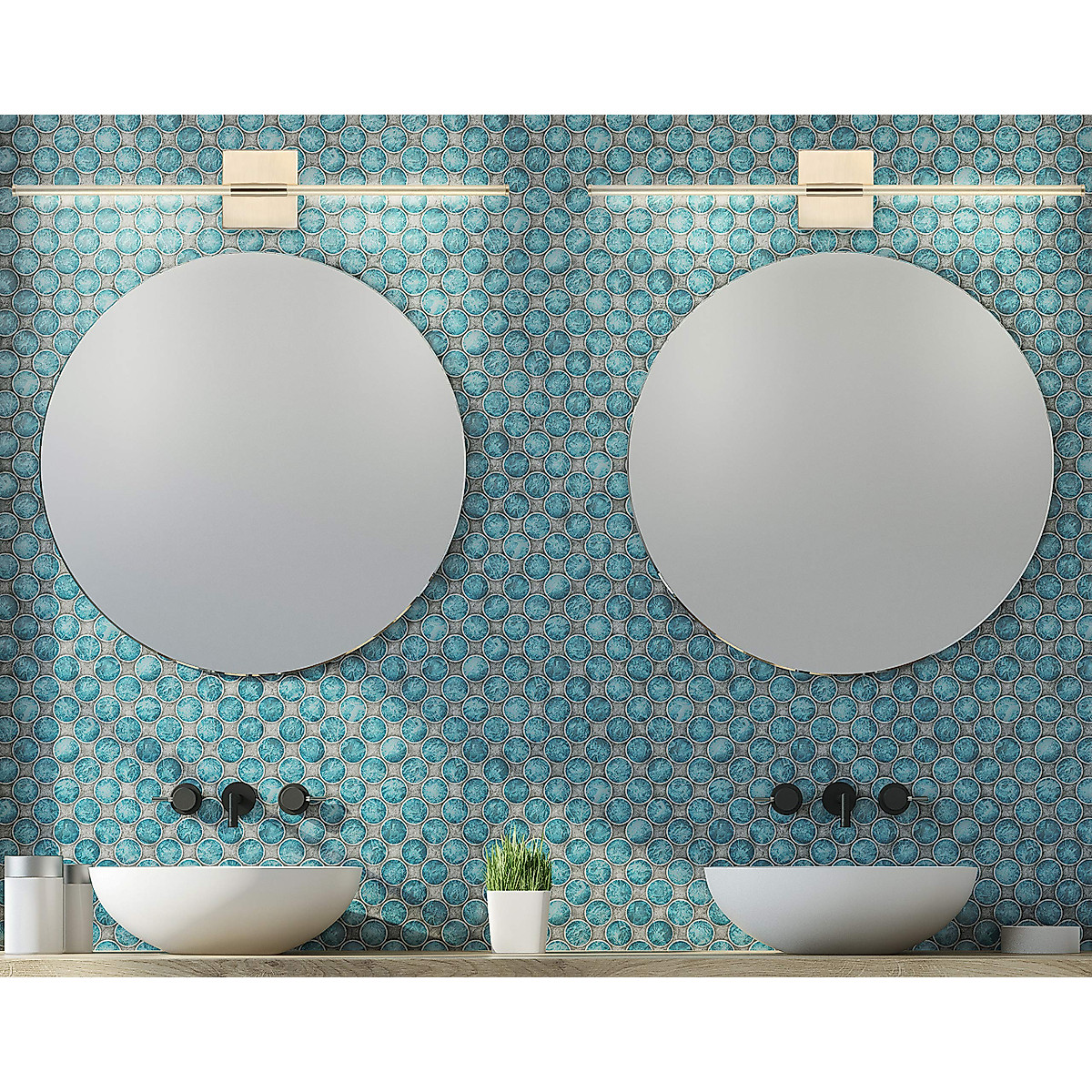 JONATHAN Y JYL7022B Makena 28" Dimmable Integrated LED Metal Wall Sconce, Minimalistic,Modern,Contemporary 3000K LED Bulbs for Bedroom, Living Room, Bathroom Hallway, Gold