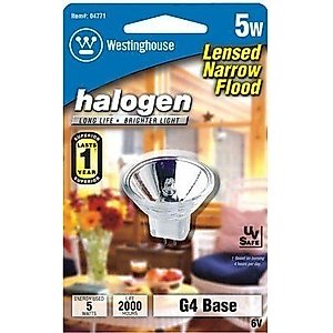 Westinghouse Mr11 Halogen Lamp 5 W Gu4 Base 1-3/8 in. 2900 K Carded
