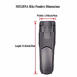 MEGHNA Bike Fenders Set MTB Mudguard Front and Rear Fenders Universal MTB Bike Fenders for 24-29 inch Bike