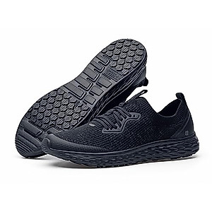 Shoes for Crews Everlight Pro, Women's Slip Resistant Work Shoes, Water Resistant, Black, Size 7.5 Medium
