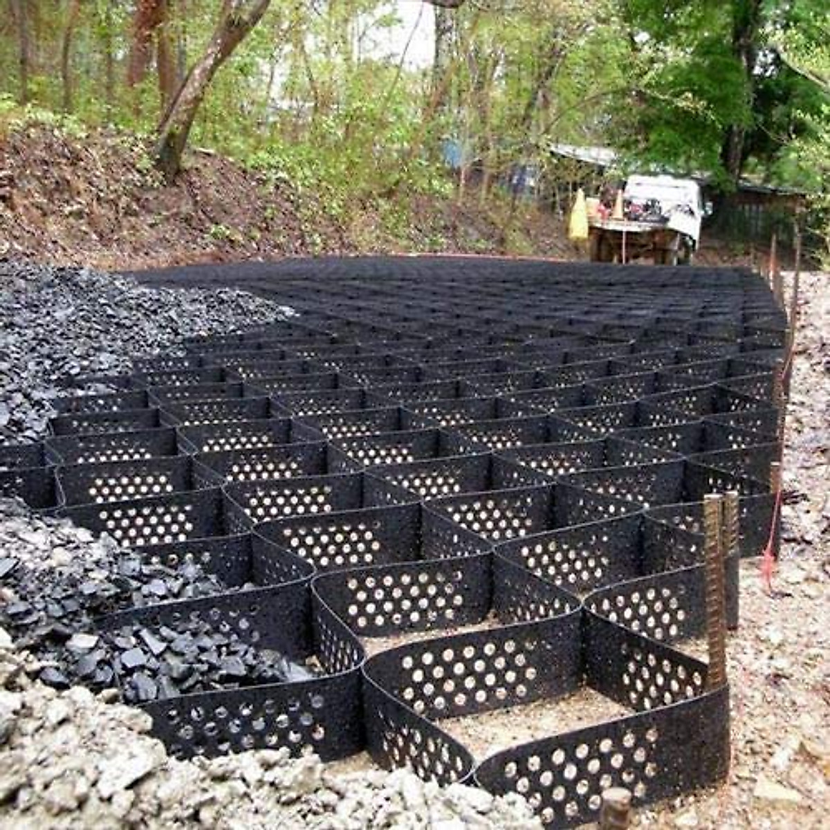 Geocell BaseCoreHD™ 3" Ground Grid Heavy Duty Stabilizer Kit | Gravel Grid for Sheds, Driveway, Slopes and Parking | 108 sq feet