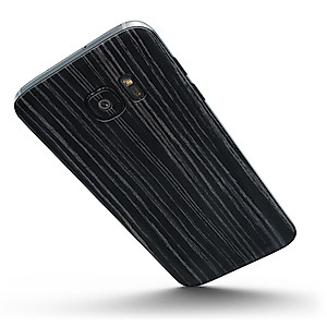Design Skinz Design Skinz Black Wood Texture Full-Body Wrap Decal Skin-Kit for The Galaxy S8