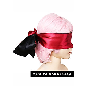 Satin Eye Mask Sleep Mask - Red Blindfold Satin Eye Mask - Eye Blindfold Sleep Mask 59 Inch (59)