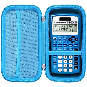 Khanka Hard Travel Case Replacement for Texas Instruments TI-30XIIS Scientific Calculator, Case Only (Blue)