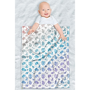 Harry Potter Lightweight Baby Blanket, 30"X40", Cutesy Icons Unisex for Infants Girls & Boys