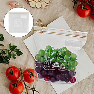 30pcs Food Preservation Bag Pastry Seal Bags Freezer Containers Bags Gallon Vegetables Fruit Bag Clear Zipper Bags Clear Container Clear Sealed Bag or Snack Transparent Bag