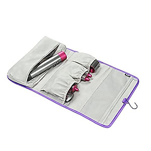 BUBM Waterproof Travel Storage Case Organizer for Dyson Airwrap, Pre-Styling Dryer, 4 Curling Barrels, 2 Smoothing Brushes and Volumizing Brush