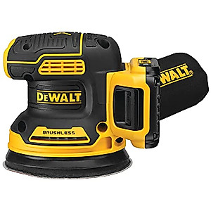 DEWALT 20V MAX Orbital Sander Kit, 5 Inch, Cordless, 12000 OPM, Battery and Charger Included (DCW210D1)
