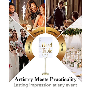 ElegaAura 32 Pcs Wedding Table Numbers, Gold Table Numbers for Wedding Reception, Double Sided Foil Number Cards 1-30 + Head & Gift Table, 4x6 in Table Signs for Restaurant, Baby Shower, Party, Event