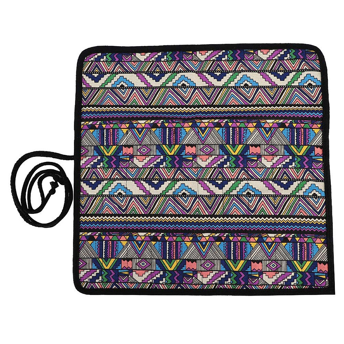 Hztyyier Artist Paint Brushes Holder Roll Up Pen Holder Protection Canvas Portable Long Handle Brush Pouch Bag 20 Slots