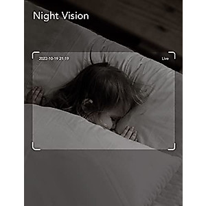 Baby Monitor with Camera and Audio, nooie Baby Camera Monitor Indoor, Baby Monitor WiFi Smartphone 2.4Ghz, Motion and Sound Detection, 1080P HD Night Vision, Two-Way Audio, SD or Cloud Storage