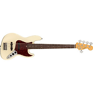 Fender American Professional II 5-String Jazz Bass, Olympic White, Rosewood Fingerboard