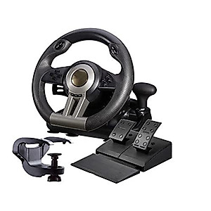 JISMCEKU Gaming Steewheel Game Accessory Automobile Race Vibration Computer Game Steewheel
