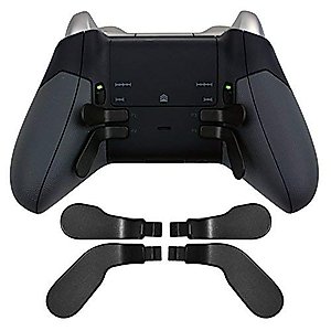 4 Pcs Black Metal Stainless Steel Paddles Hair Trigger Locks for Xbox One Elite Controller Replacement Parts