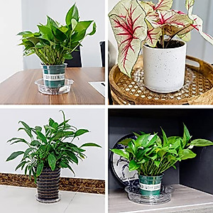 HOMEANING 20 Pack Plant Saucers of 6, 8, 10, 13 inch,Plant Drainage Trays,Durable Flower Pot Drip Trays,Durable Plastic Plant Trays for Indoors, Outdoors,Collects Flower Pot Drainage