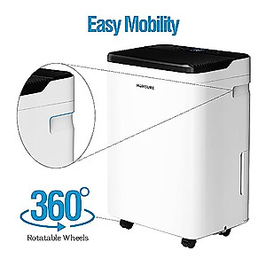 Humsure Dehumidifier For Basement,Dehumidifiers For Home. 4500 sq ft Automatic 70 Pint Whole-House Dehumidifier, Portable Dehumidifier With Drain Hose And 5l Water.