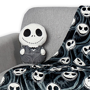 Disney The Nightmare Before Christmas, Swirly Nightmare, Silk Touch Throw and Hugger Set, 50 x 60 Inches
