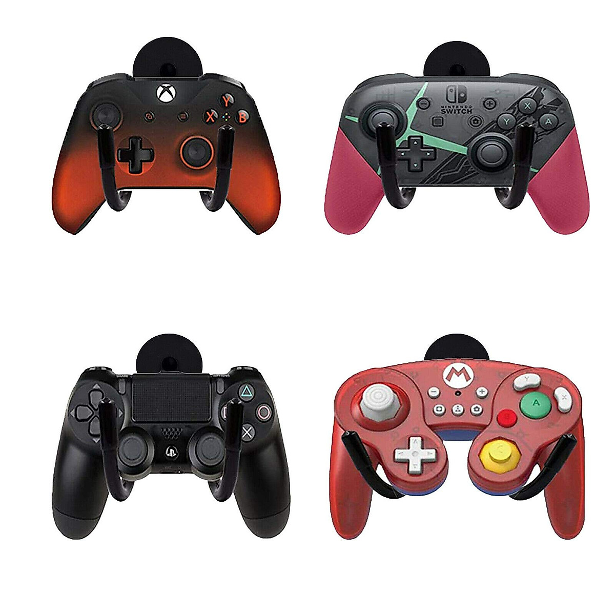 Pmsanzay Adjustable Universal Game Controller Mount Stand Holder, Black, Magnetic