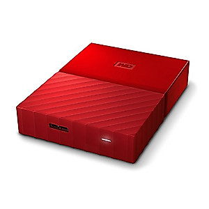 WD 2TB Red My Passport Portable External Hard Drive - USB 3.0 - WDBYFT0020BRD-WESN (Renewed)