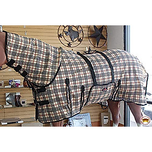 HILASON 75 Inches Horse Fly Sheet Ultra Violet Rays Protect Mesh Bug Mosquito Summer Spring | Fly Sheet | Horse Turnout Sheet | Fly Sheet for Horses | Bug and Mosquito Protection | Fly Sheet for Horse