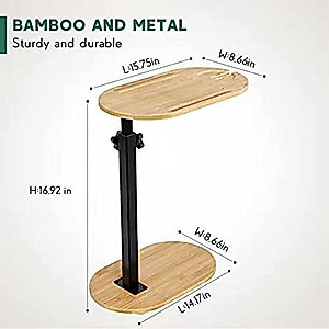Bathtub Tray, Bamboo Bath Tray, Freestanding Bath Caddy Tray for Tub Against Wall, Adjustable Height, for Couples Wedding Gifts for Her Mom