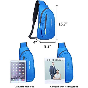 Peicees Sling Bag For Men Women Chest Bag Small Shoulder Bag Crossbody Backpack For Hiking Travel