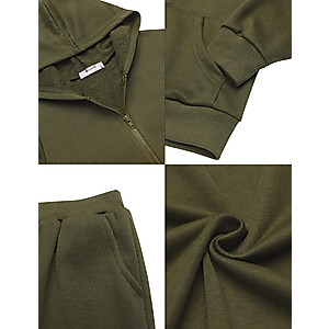 Boyoo Boys' 2 Piece Athletic Tracksuit Jogging Sets Outfit Sweatsuit Zip Up Hoodie and Active Pants for Kids 5-14 Years