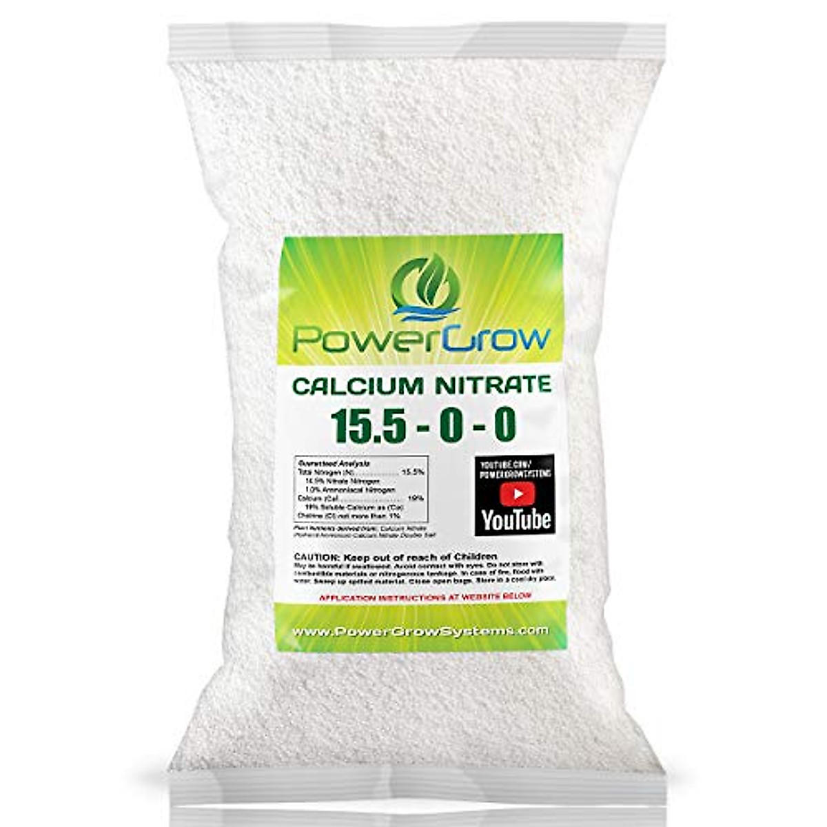 Calcium Nitrate 15.5-0-0 Fertilizer Bulk Pricing (25 POUNDS)