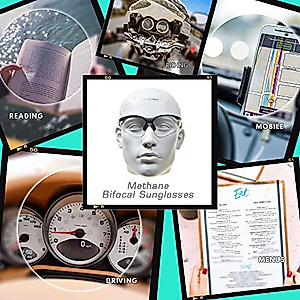 proSPORT Bifocal Safety Glasses Reader Z87 +2.00 Wrap-Around Work Motorcycle Shooting Nigt Indoor Outdoor